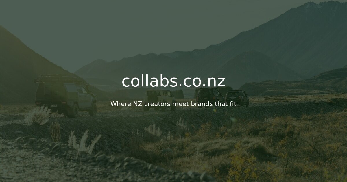 Collabs.co.nz — NZ Creator Marketplace